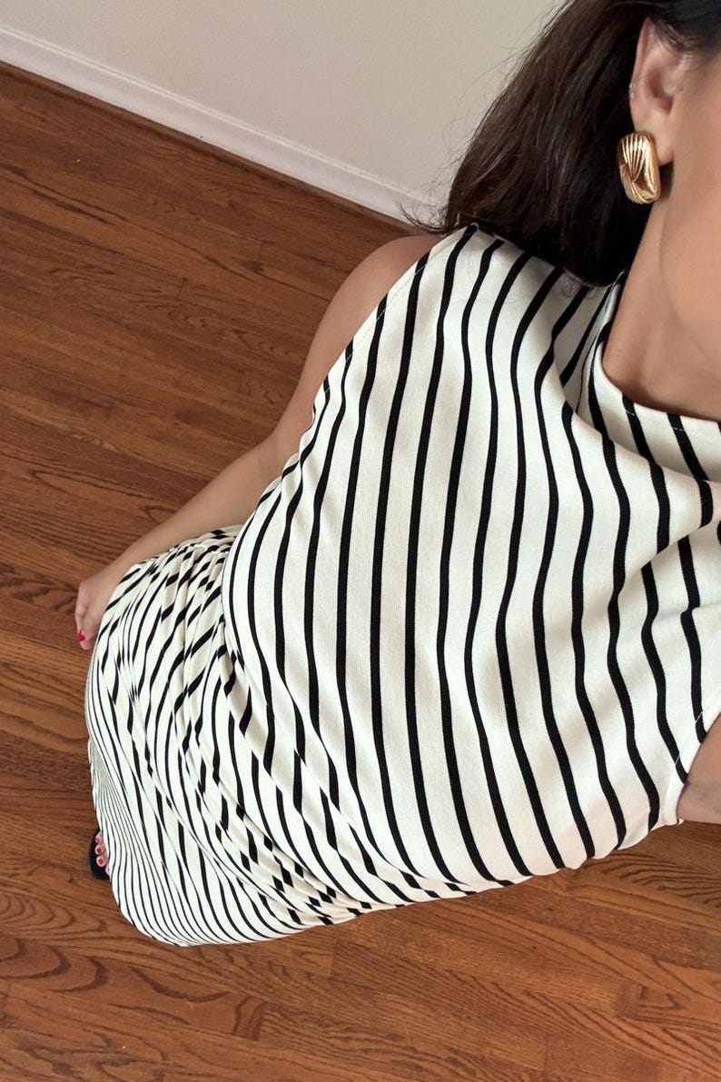 Side Gathered Midi Bodycon Dress - Etsy