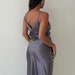 Satin Low Cowl Back Maxi Dress - Etsy