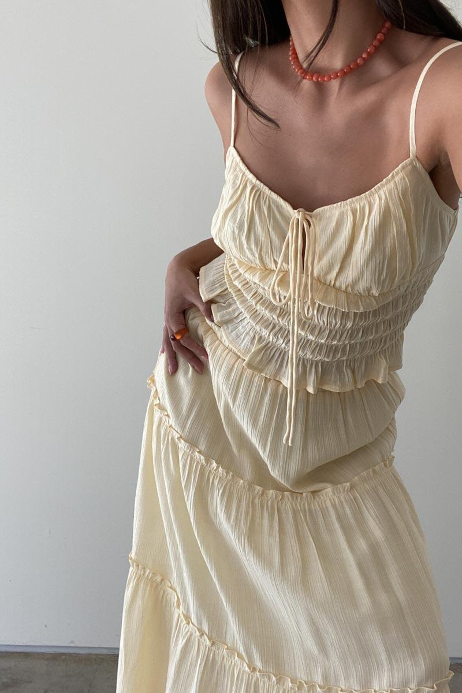 Shirred Crop Top - Etsy