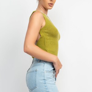 Back Cut Out Knit Top - Etsy