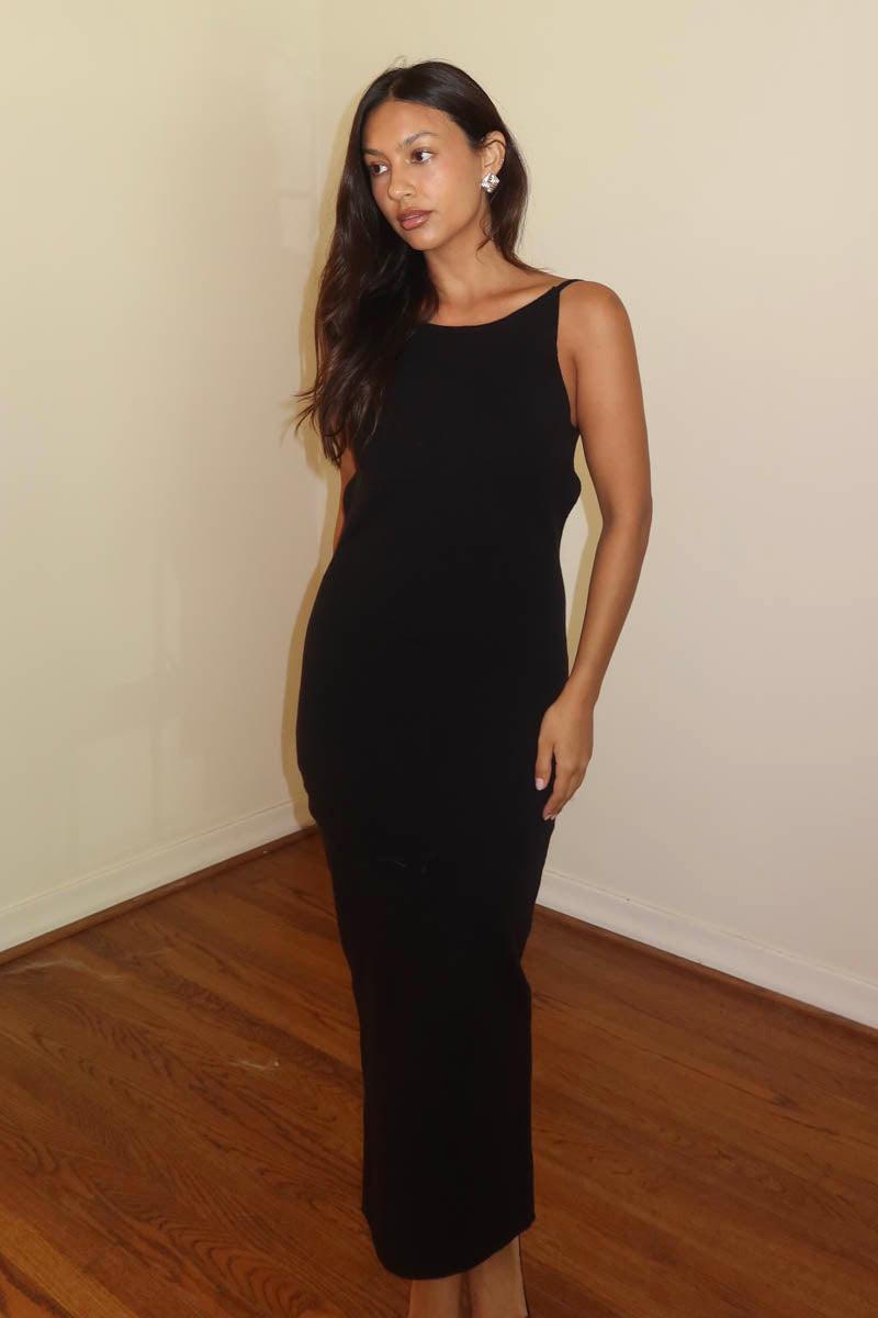 Open Back Knit Midi Dress - Etsy