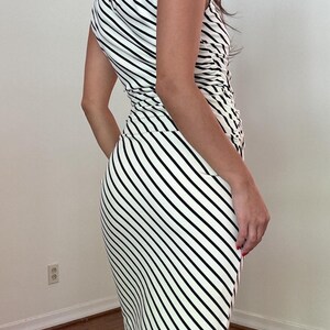 Side Gathered Midi Bodycon Dress - Etsy