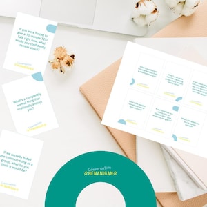 Funny Dinner Table Conversation Starter Cards | 30 Hilarious Prompts ...