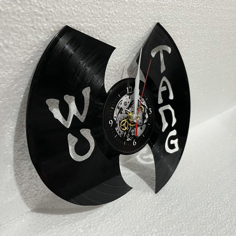 Hip Hop Music Vinyl Record Clock, Rapper Gift, Unique Apartment Decor ...