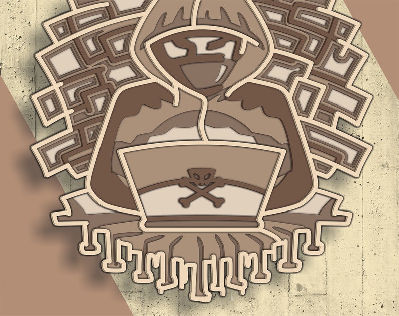 Hacker 3D SVG for Laser Cuts, Glowforge Layered Files, Digital Download ...