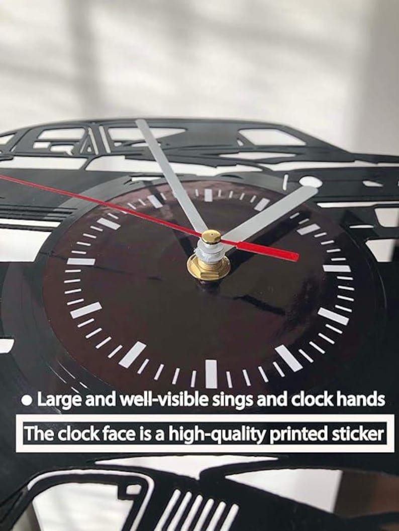 Hip Hop Music Vinyl Record Clock, Rapper Gift, Unique Apartment Decor ...