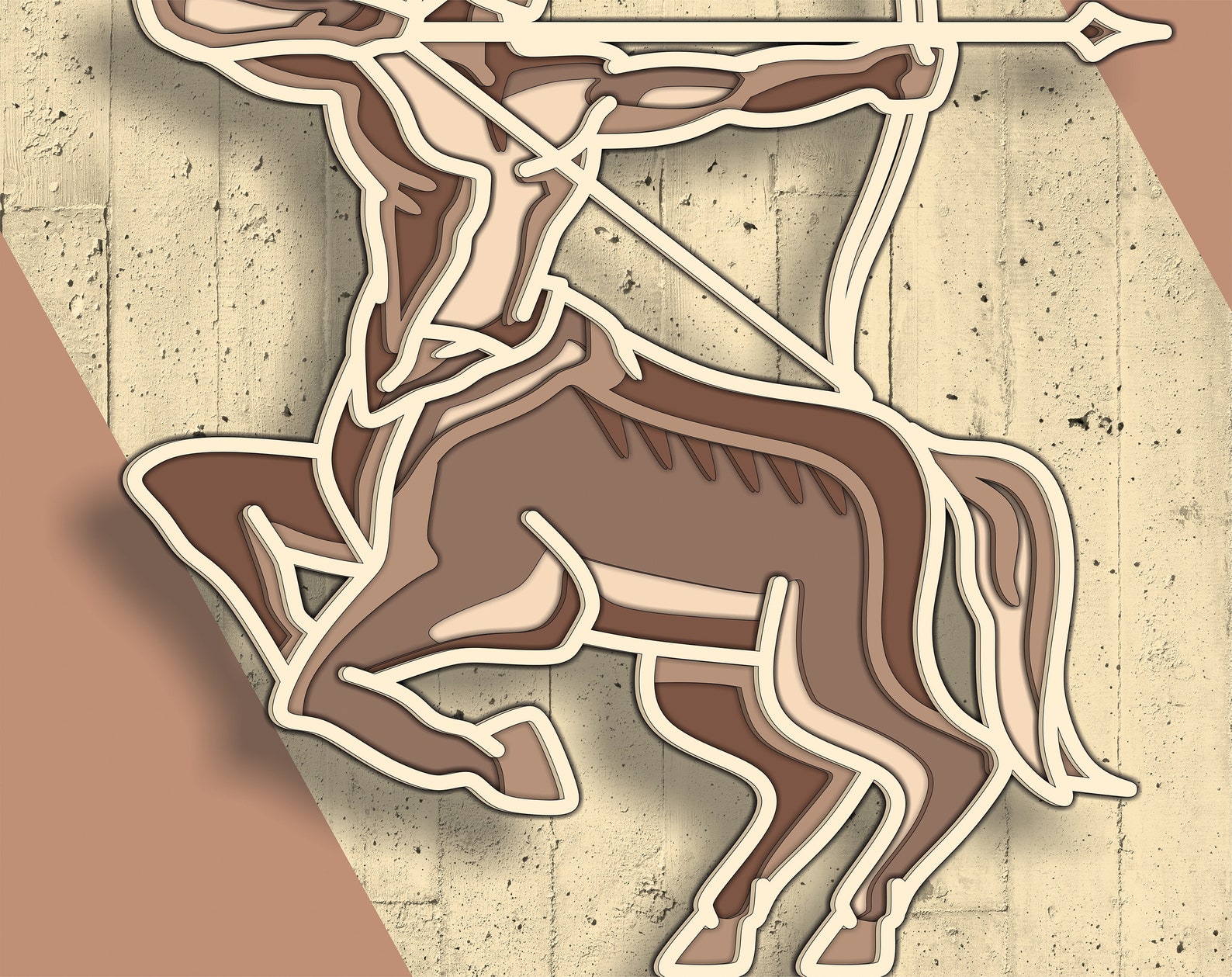 Centaur SVG for Glowforge, Multilayer Laser Cut, Digital Download ...