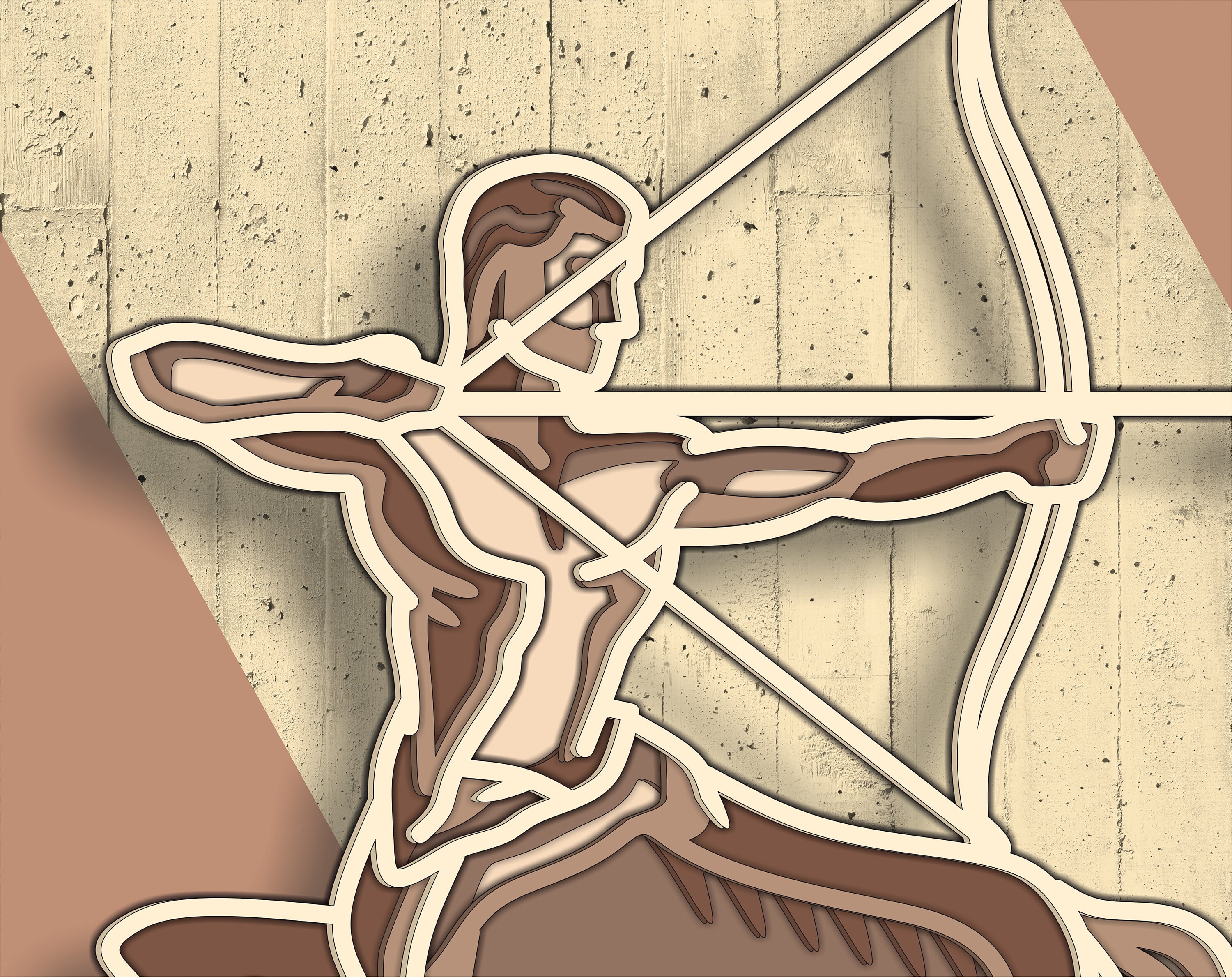 Centaur SVG for Glowforge, Multilayer Laser Cut, Digital Download ...