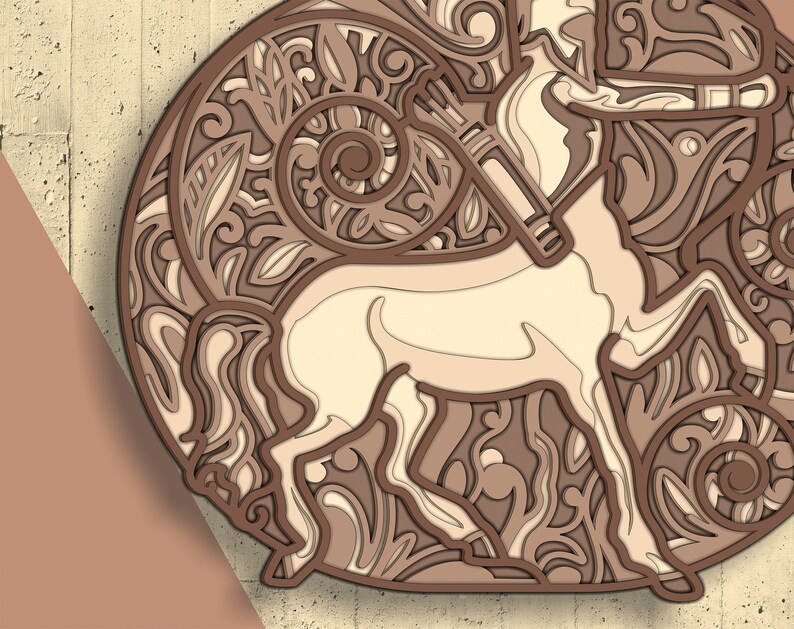 Centaur SVG for Laser Cuts, 3D Layered Designs, Digital Download ...