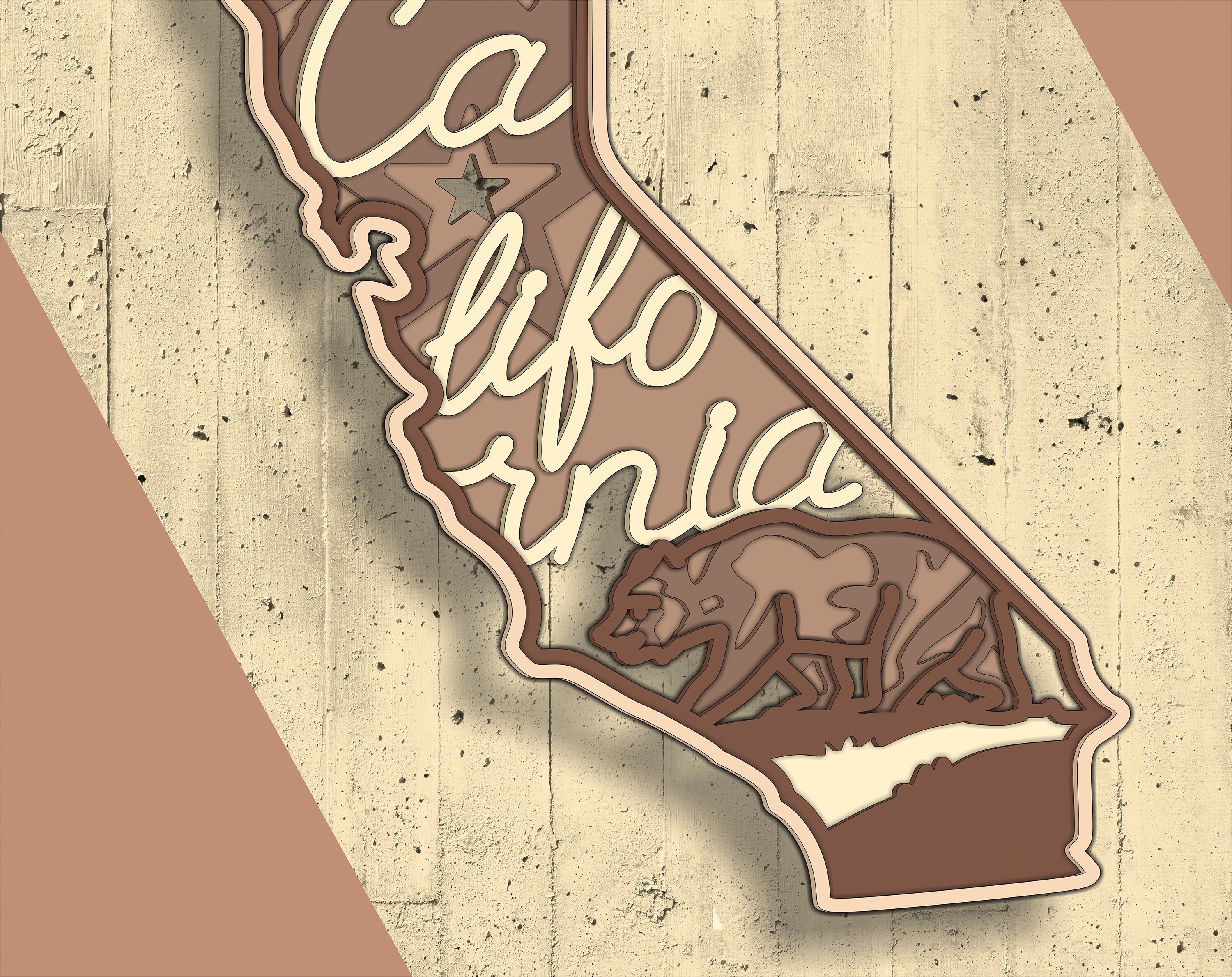 California SVG Files for Cricut, Digital Download Ai Eps Dxf Dwg Cdr ...