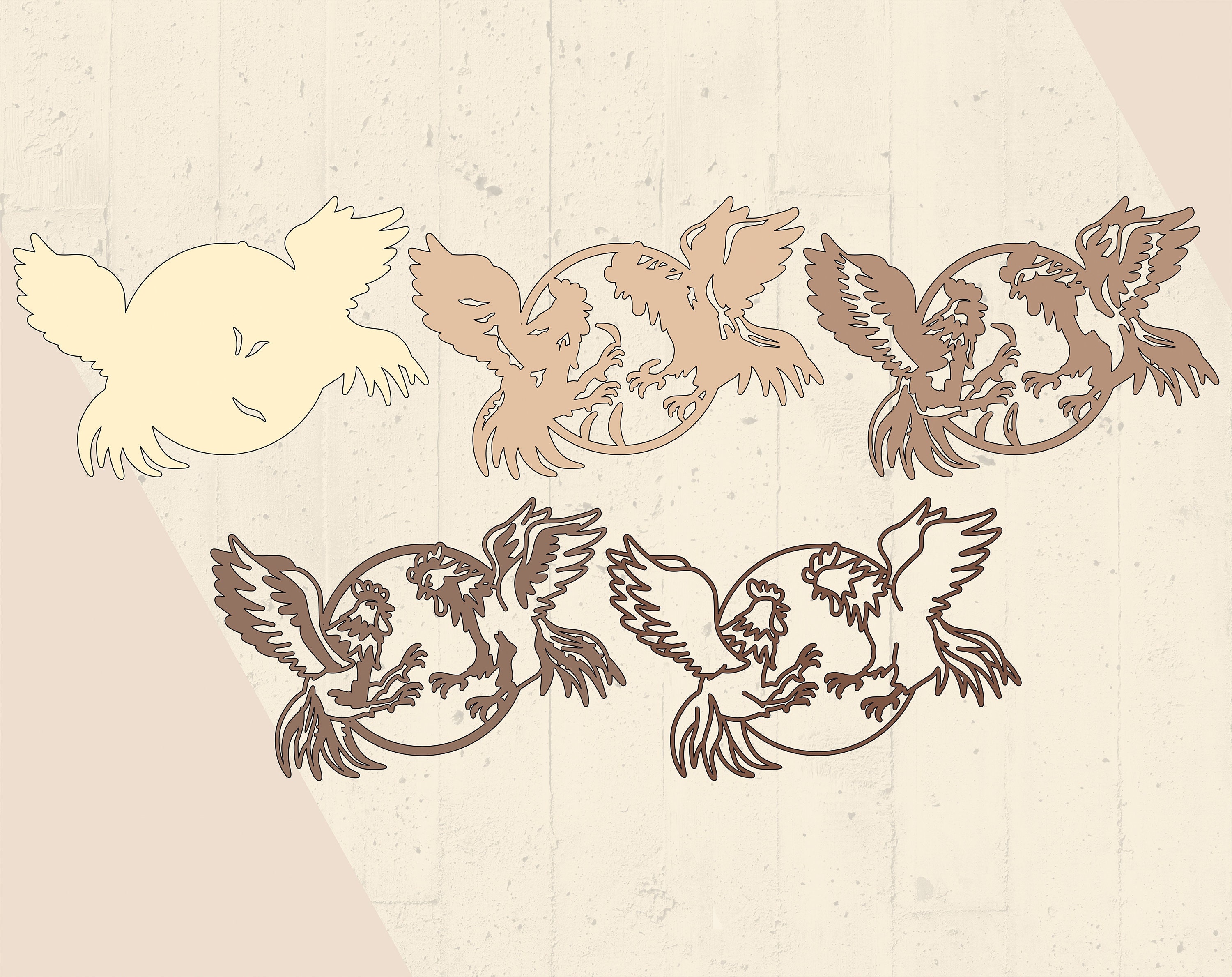 Rooster 3D Multilayered SVG File, Laser Cutting, Digital Download, Farm ...