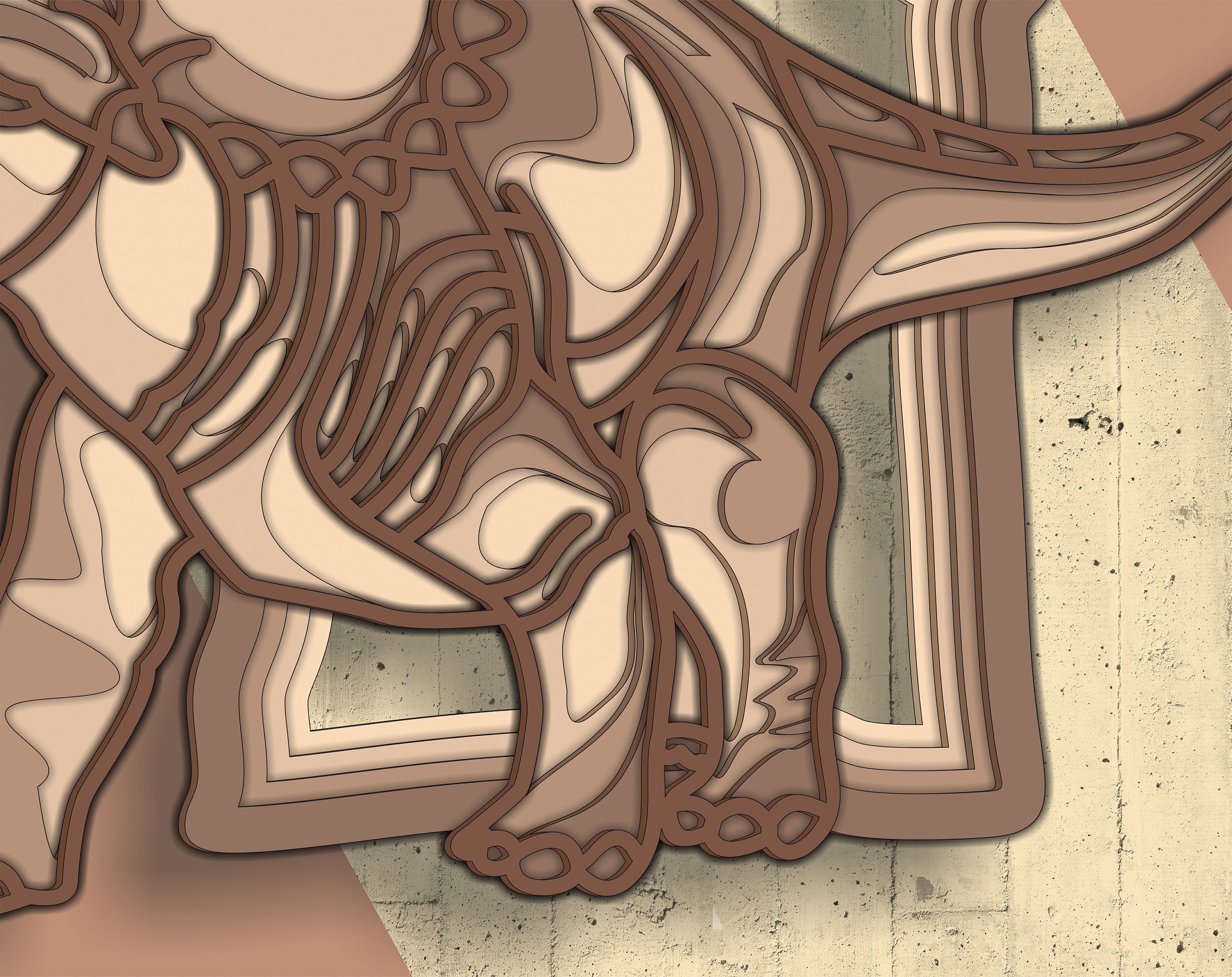 Triceratops 3D Layered SVG, Laser Cut Files, Dinosaur Wood Cutout ...