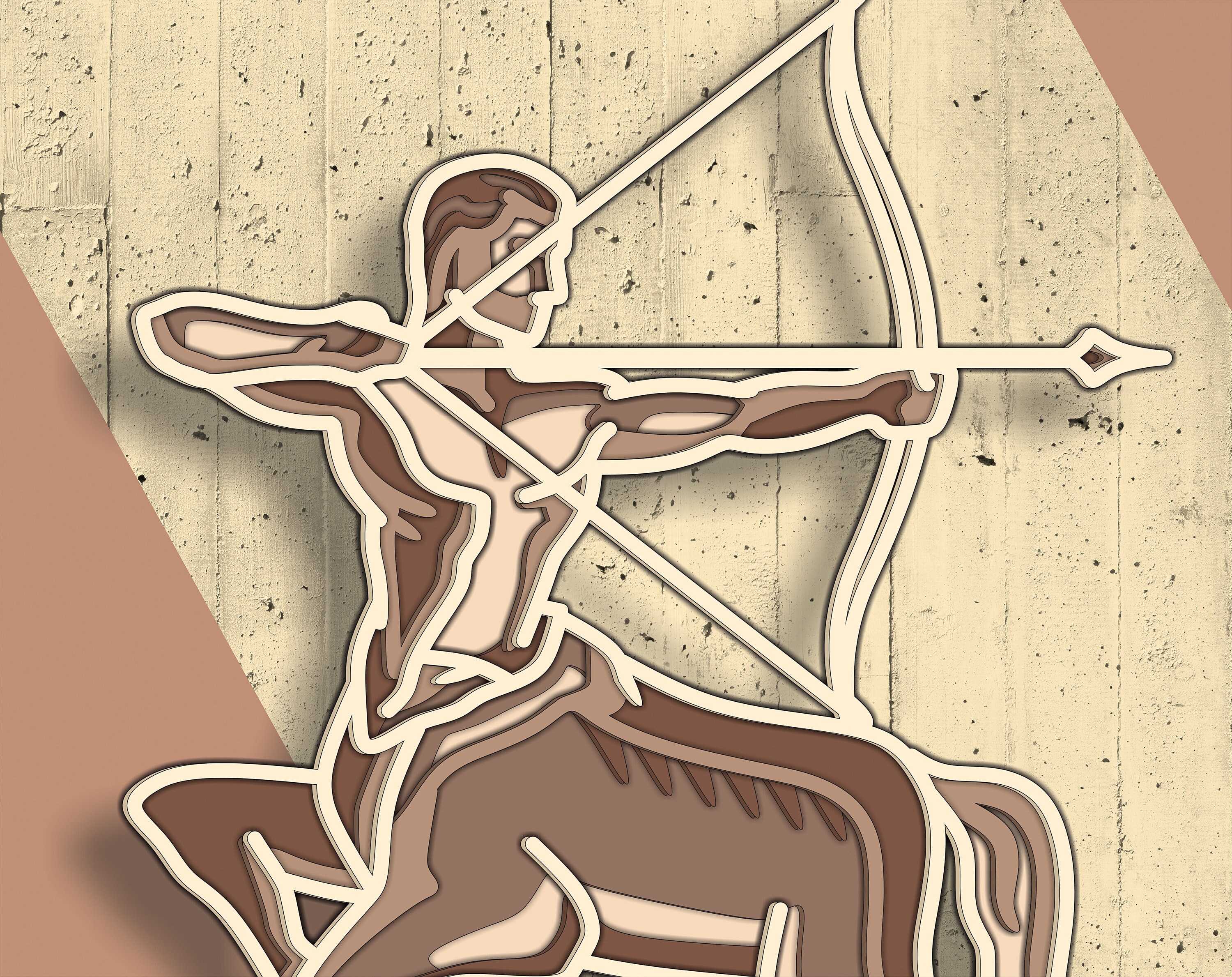 Centaur SVG for Glowforge, Multilayer Laser Cut, Digital Download ...
