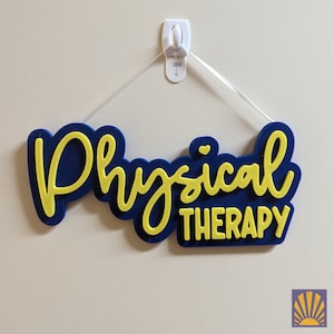 Physical Therapy Door Sign | Door Hanging Sign | PT Door Plate | Office ...