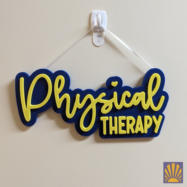 Physical Therapy Door Sign | Door Hanging Sign | PT Door Plate | Office ...