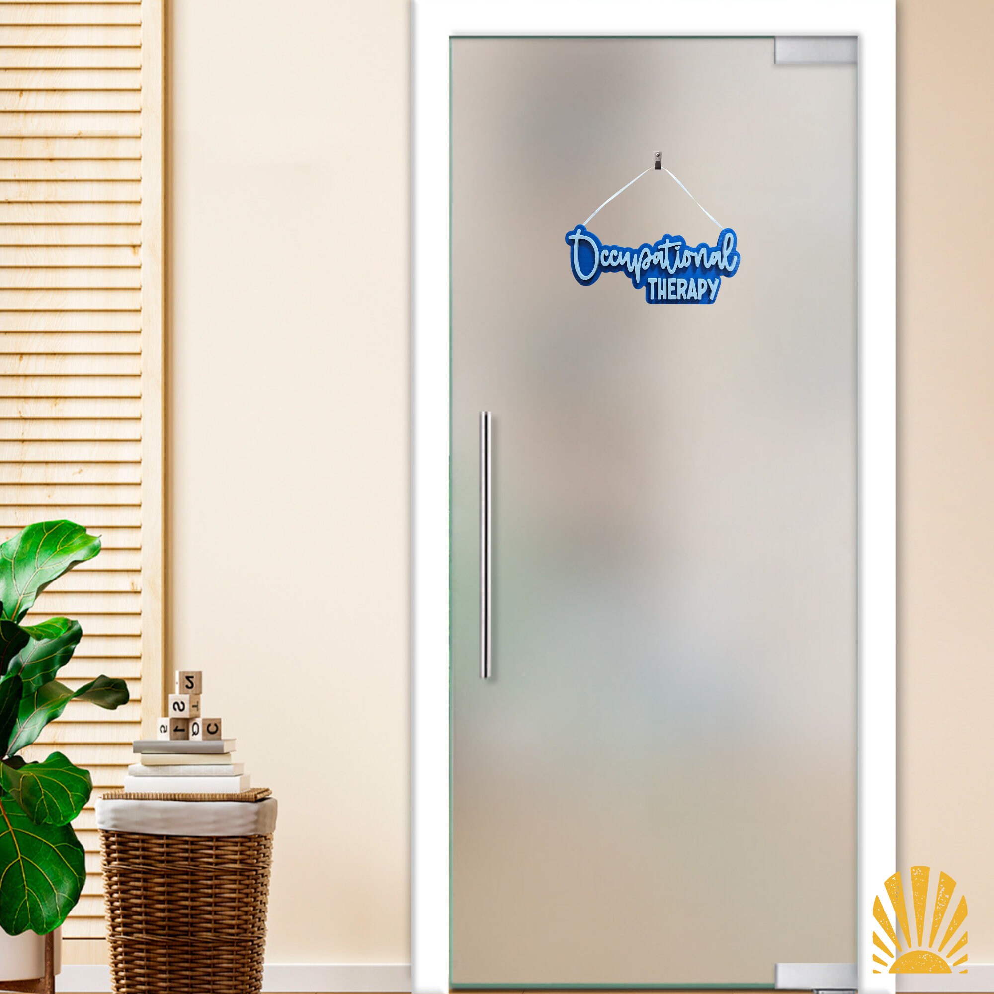 Occupational Therapy Door Sign | Door Hanging Sign | OT Door Plate ...