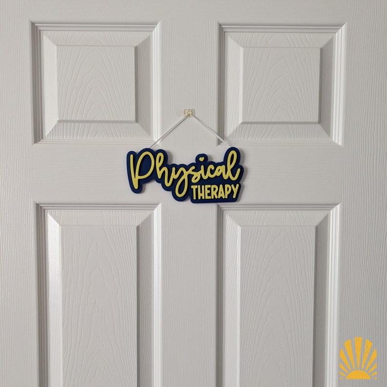 Physical Therapy Door Sign | Door Hanging Sign | PT Door Plate | Office ...
