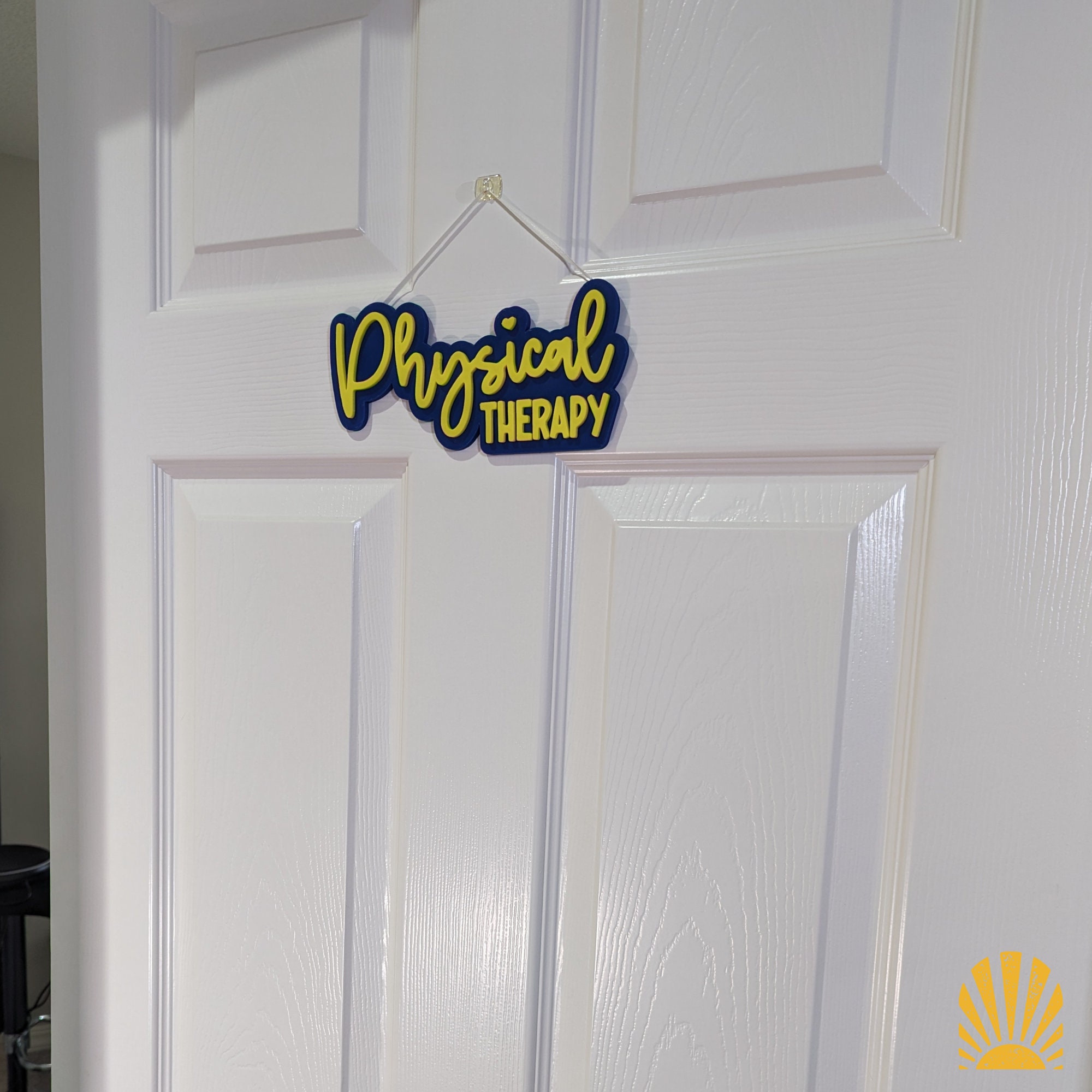 Physical Therapy Door Sign Door Hanging Sign PT Door Plate Office Door ...