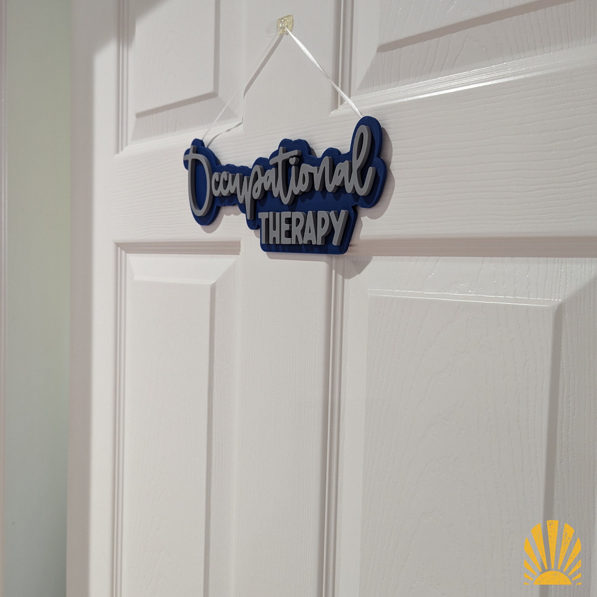 Occupational Therapy Door Sign Door Hanging Sign OT Door Plate Therapy ...