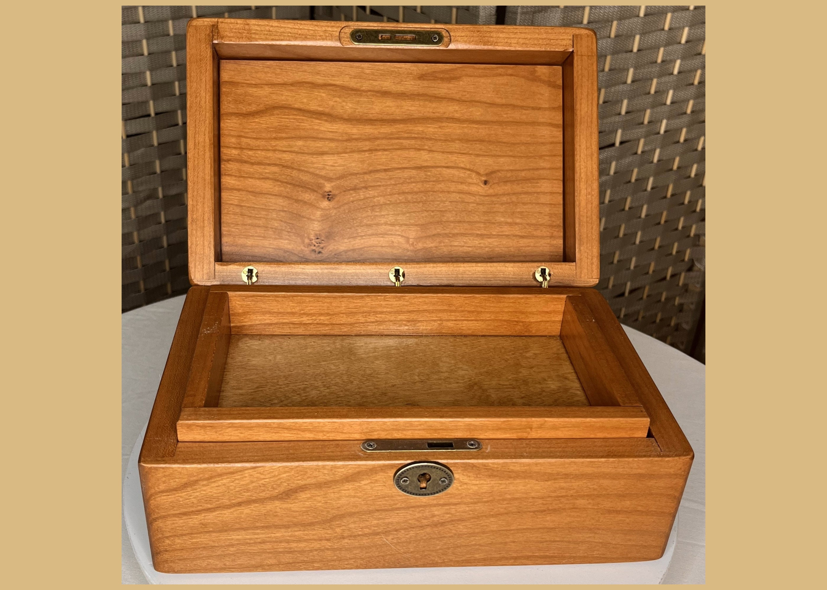Beautiful Hand Made Keepsake Memory Jewelry Hardwood Locking Box - Etsy
