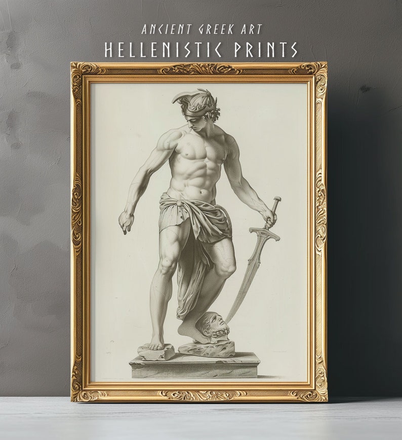 Statue of Perseus | Sword in Hand | Printable Classical Hellenistic Art ...