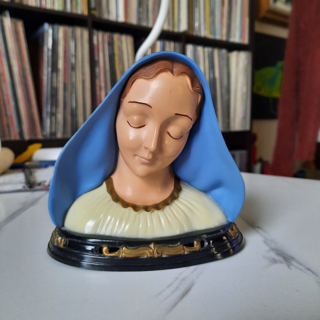 Vintage Plastic Mary Statue Figure by Hartland Molded Plastics - Etsy