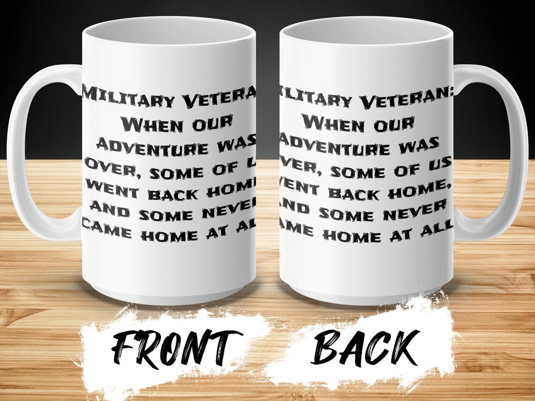 Military Veteran Humor Mug, Funny Conversation Quote, Gift for Veterans ...