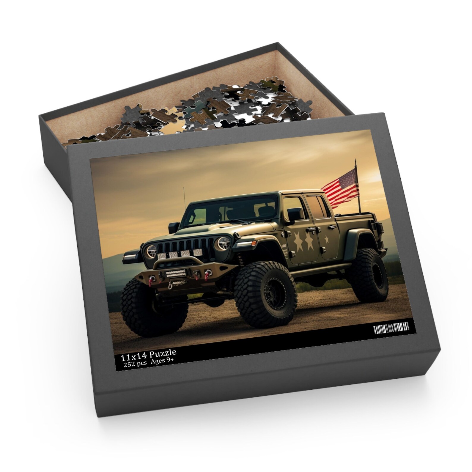 Jeep Army Star Spangled Banner jigsaw Puzzle, 3 Sizes - Etsy