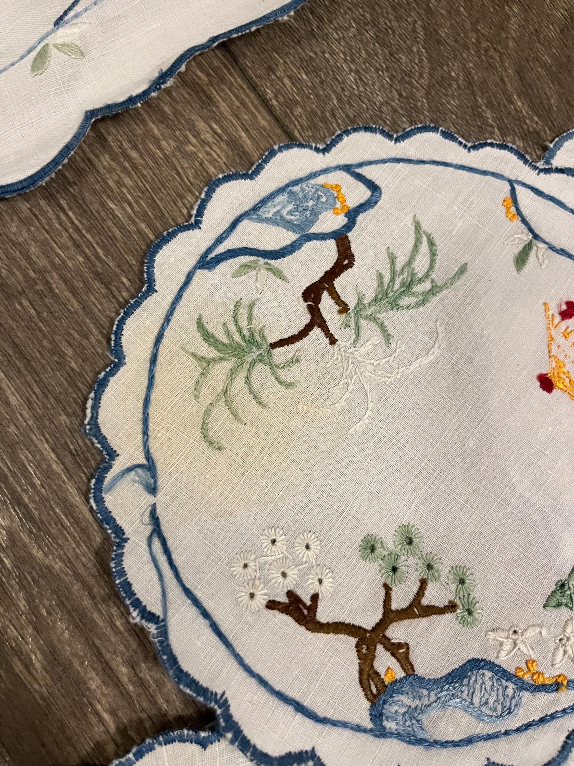 Chinese Themed Doily Set - Etsy
