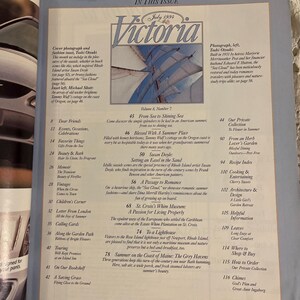 Vintage Victoria Magazine July 1994 - Etsy