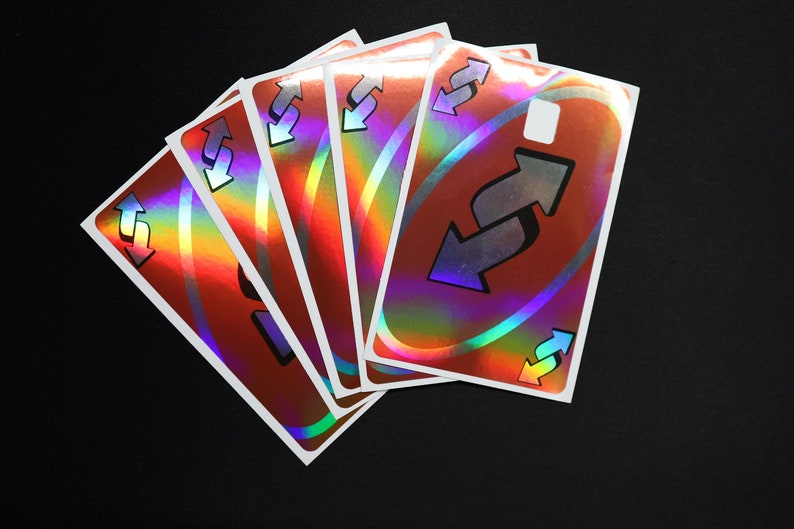 Red Uno Reverse Card holographic Card Cover, Premium High Quality ...