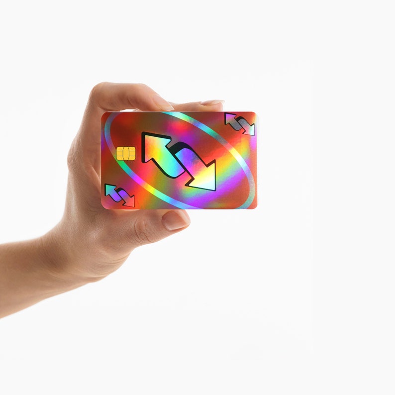 Red Uno Reverse Card holographic Card Cover, Premium High Quality ...