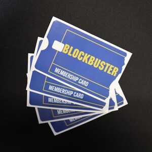 Bank Card Skin Blockbuster Membership Credit Card Sticker Skin - Meme ...