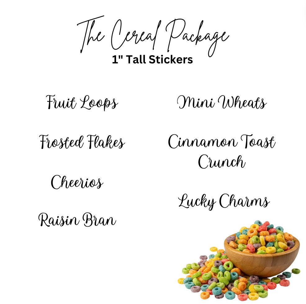 Pantry Container Sticker Labels, Kitchen Organization, Jar Labels ...