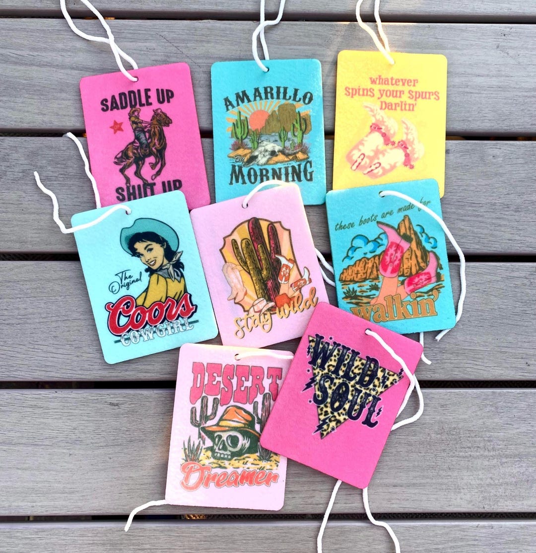 Cowgirl Preppy Air Fresheners, Western Air Freshener, Country, Car ...