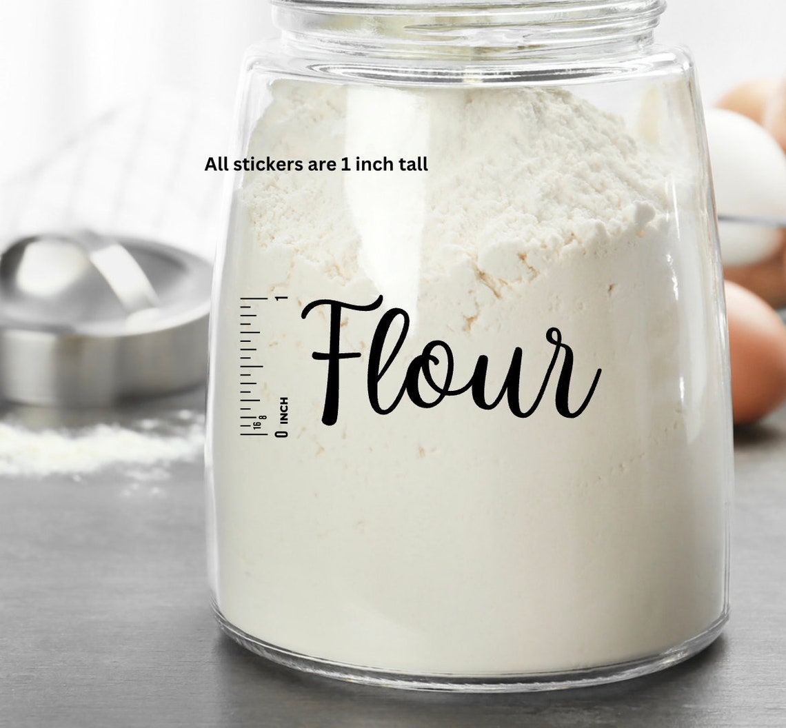 Pantry Container Sticker Labels, Kitchen Organization, Jar Labels ...