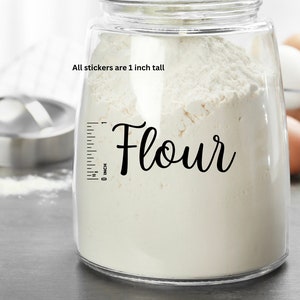 Pantry Container Sticker Labels, Kitchen Organization, Jar Labels ...