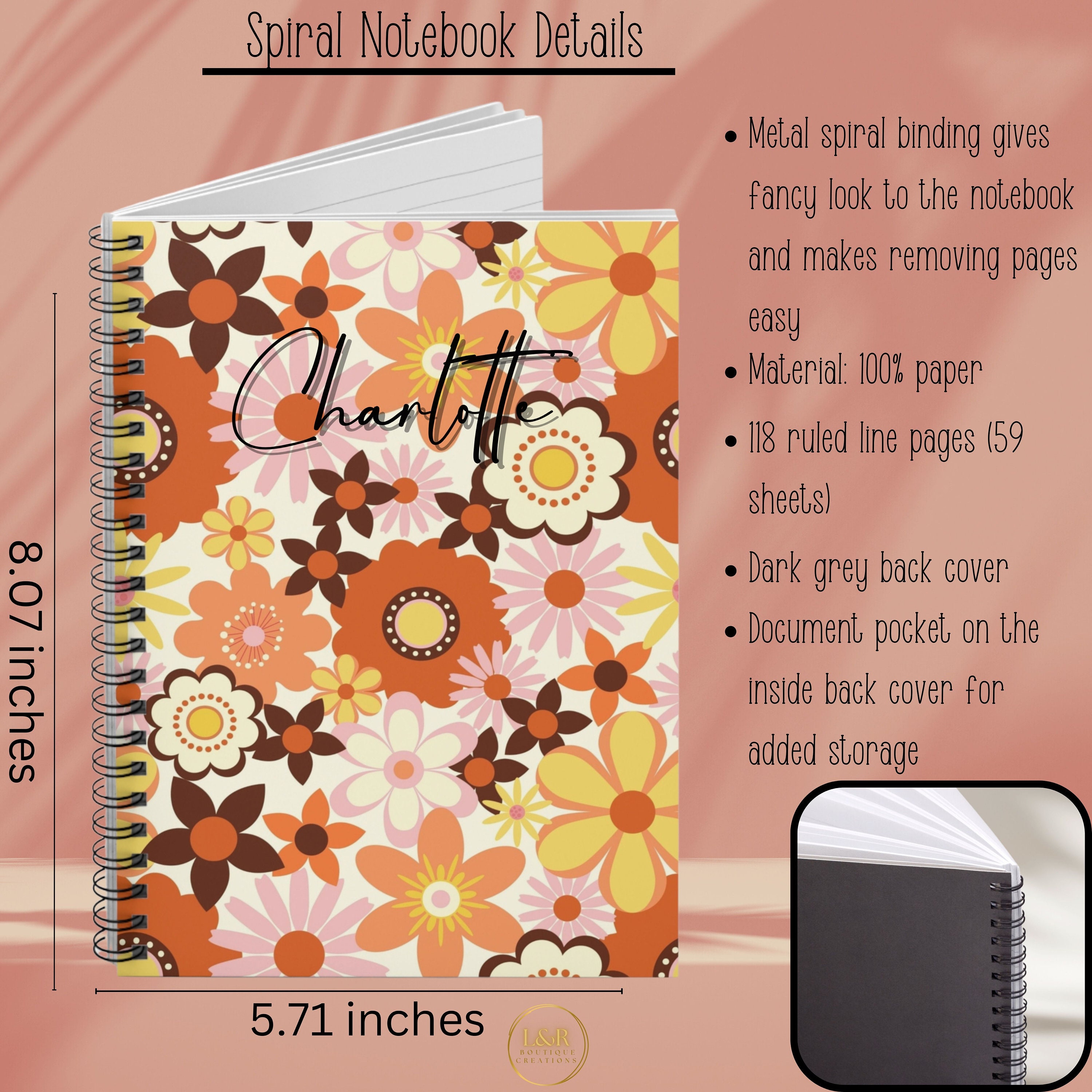 Personalized Journal Notebook for Women Custom Notebook Gift for High ...