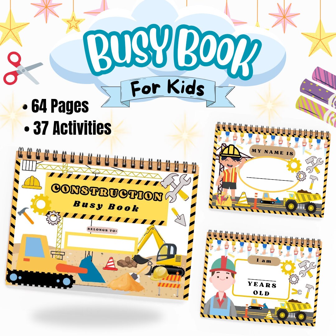 Toddler Busy Book, Preschool Worksheets, Educational Activities, Pre-k ...
