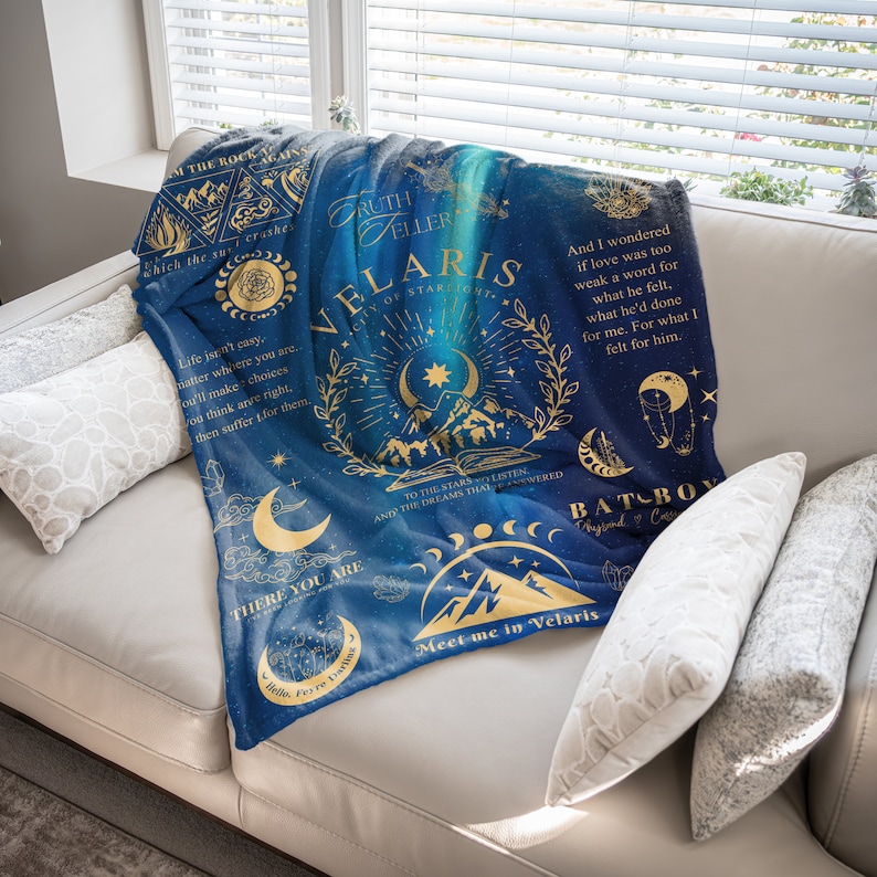 ACOTAR Reading Blanket, Velaris SJM Merch, City of Starlight Plush ...