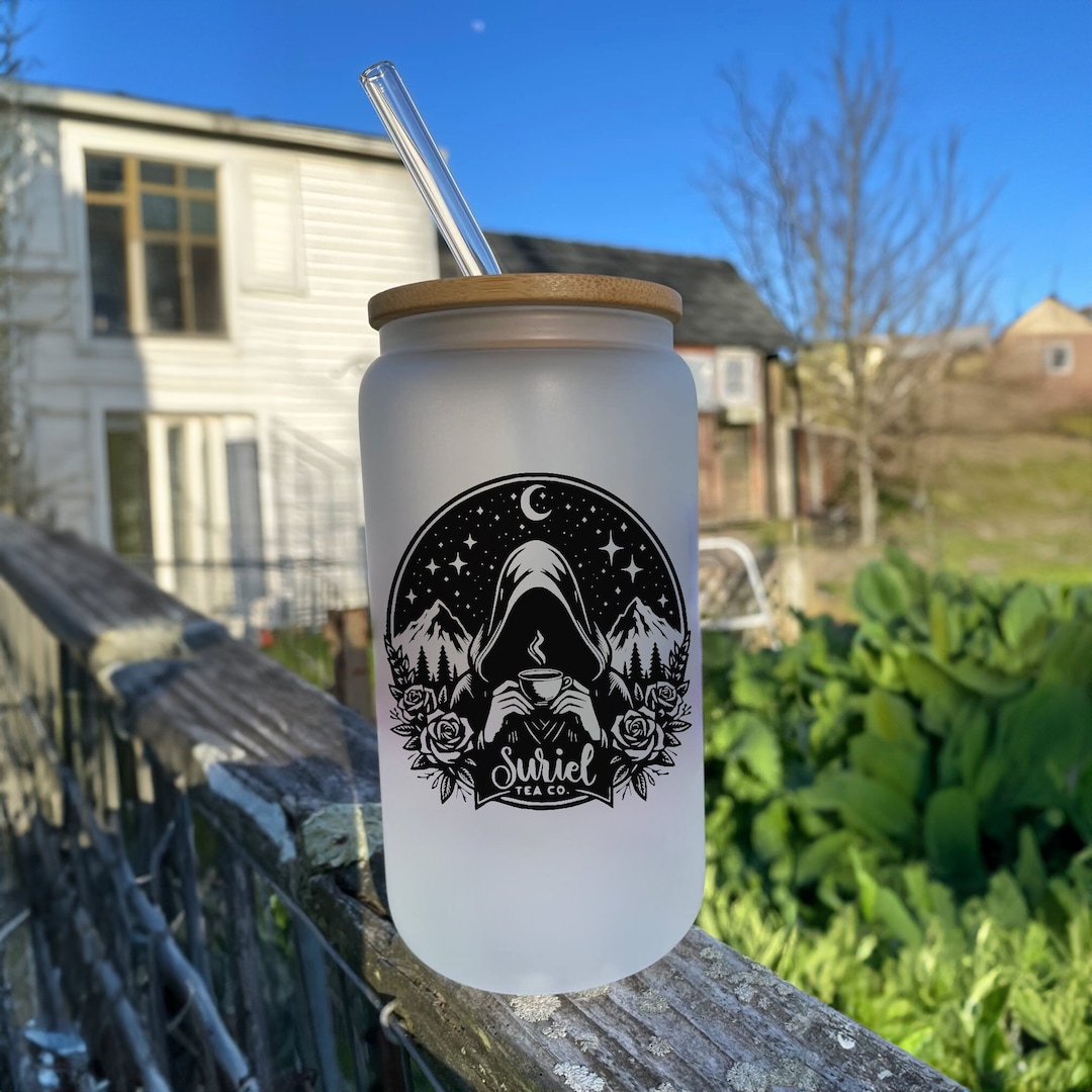 Suriel Tea Company ACOTAR Iced Glass Cup, Throne of Glass Inspired ...