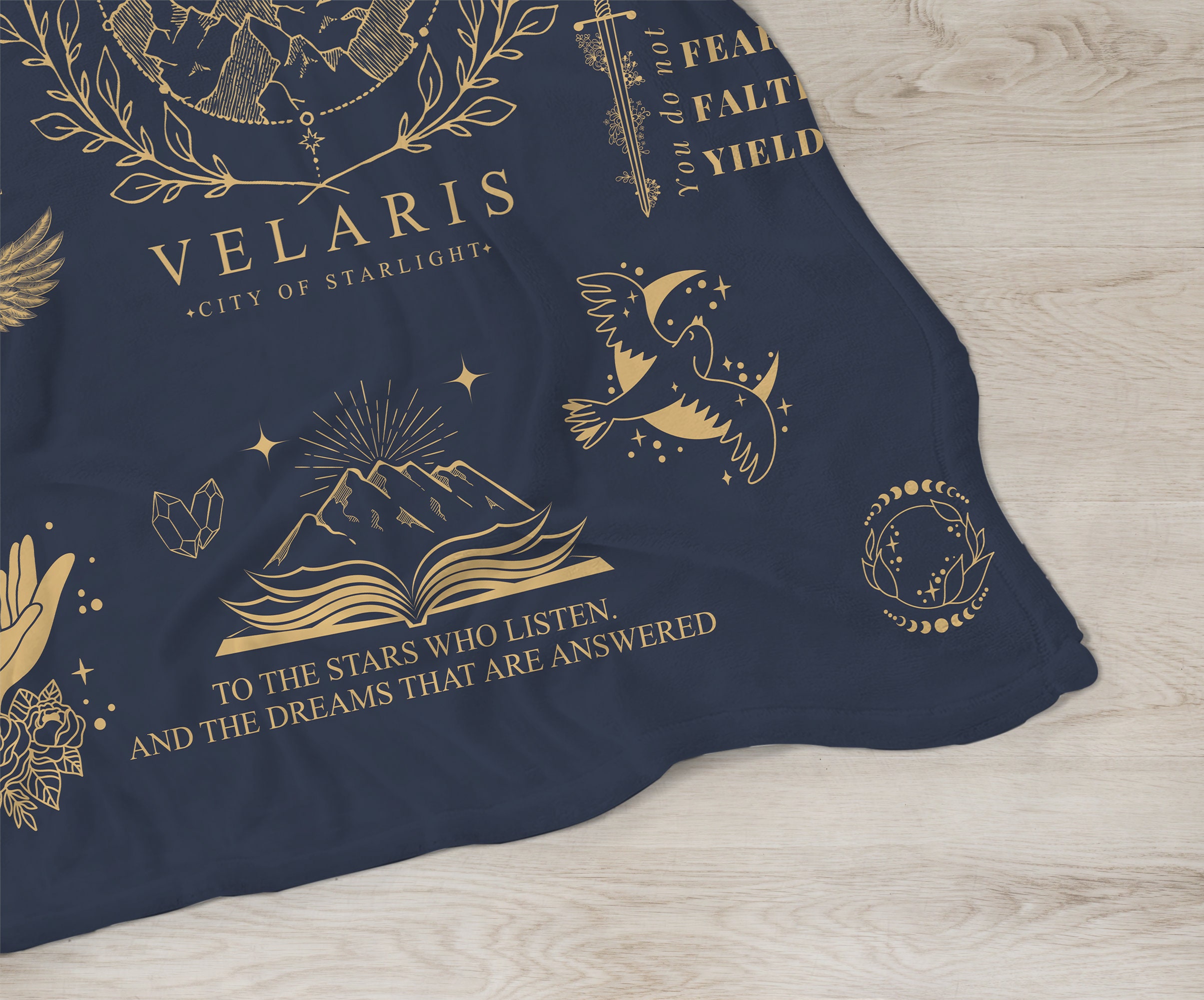 Velaris City of Starlight Throw Blanket, ACOTAR SJM Reading Merch ...