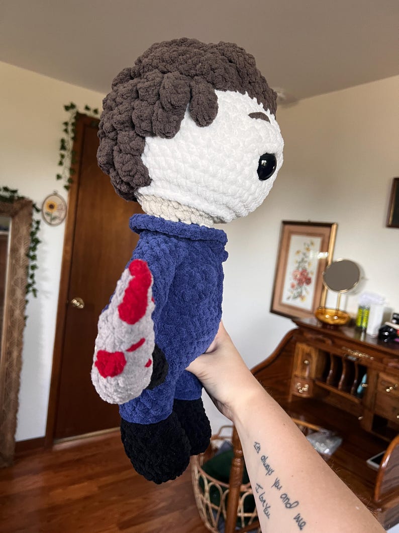 Michael Myers Crochet Plushie Scary Slasher Doll Stuffed Plushie ...