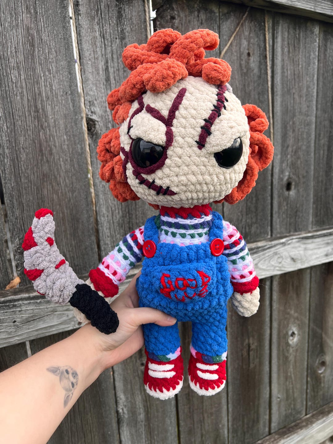 Chucky Plushie Horror Movie Plushie Handmade Crochet Gifts Slasher Boys ...