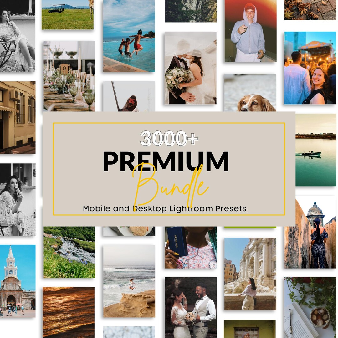 3000+ Mega Lightroom Preset Bundle, Natural Lifestyle Preset, Mobile ...