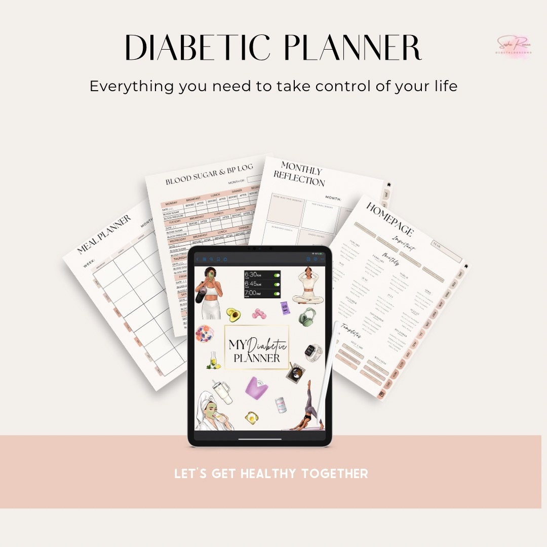 AESTHETIC DIGITAL Diabetic Journal | Minimal Journal Pages | Goodnotes ...