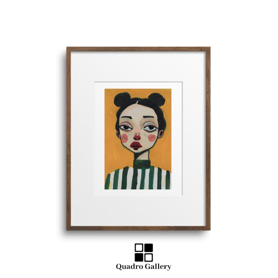 Modern Abstract Female Portrait Print Instant Download Printable ...