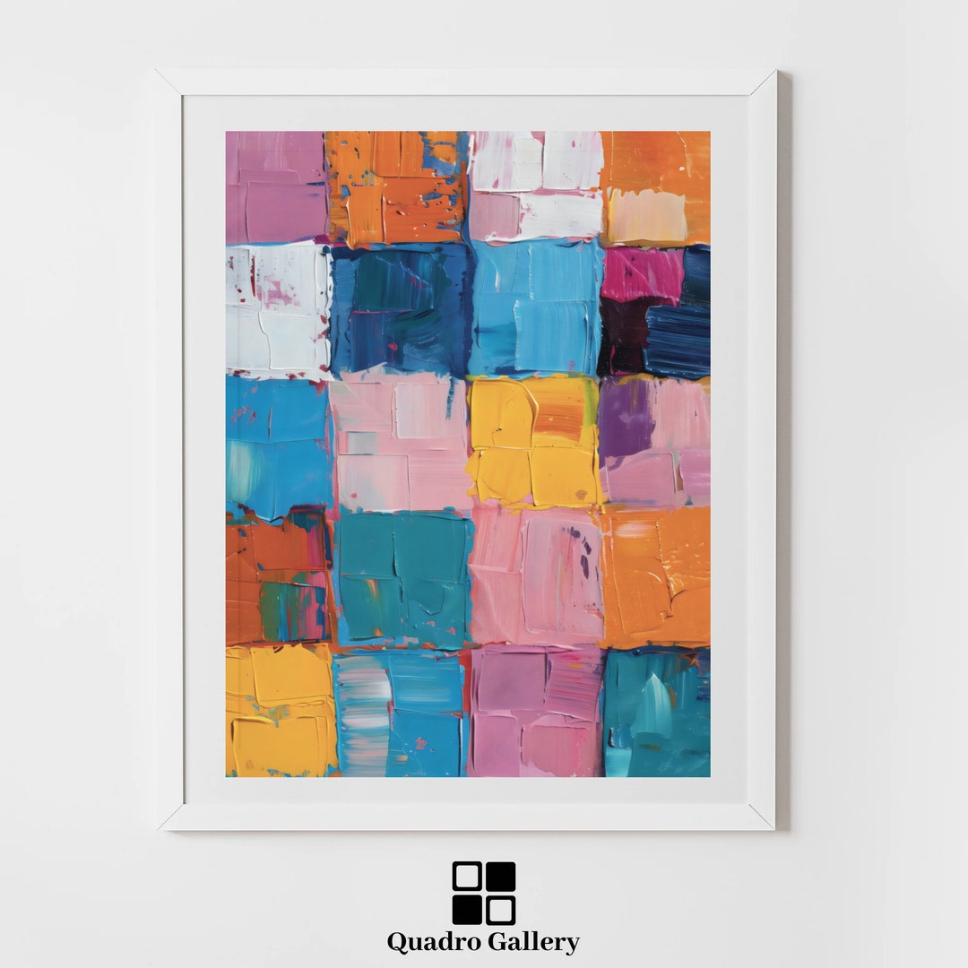 Abstract Color Block Printable Wall Art Instant Download Modern Home ...