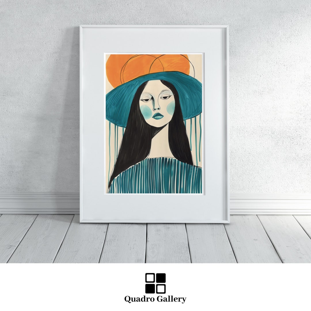 Abstract Bold Color Minimalist Wall Art Modern Home Decor Digital ...