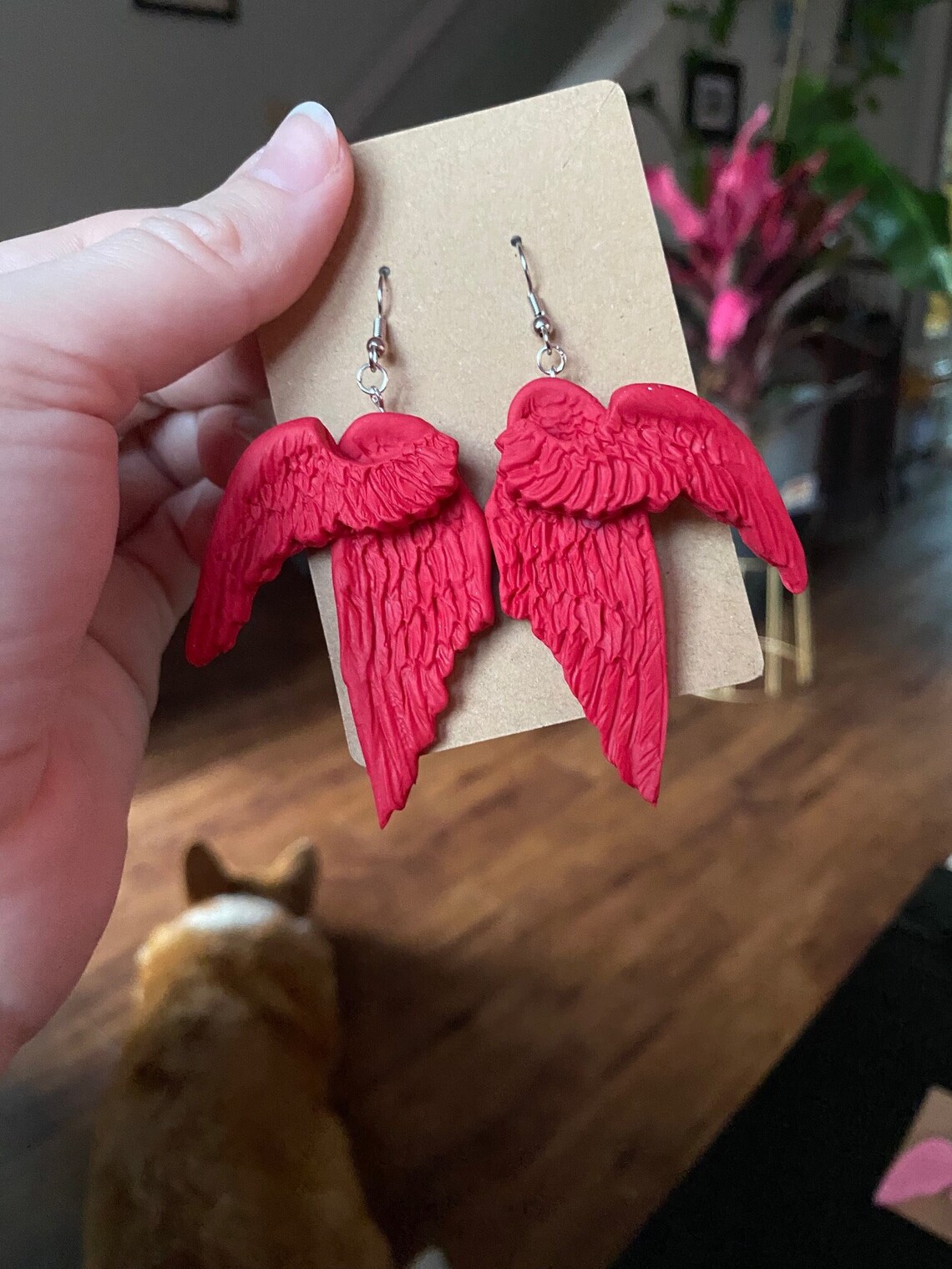Cupid Seraph Biblical Angel Wing Earrings - Etsy